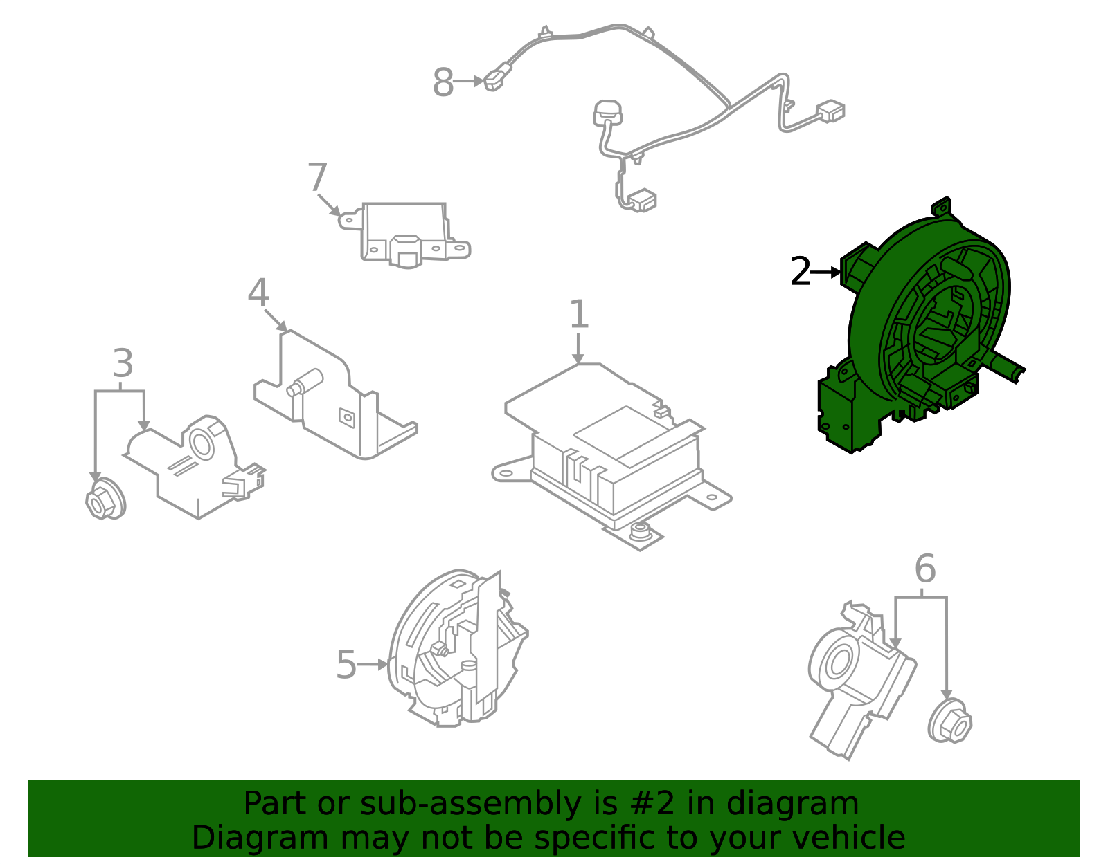 25554-6RA5A - Clock Spring - Nissan OEM Parts Direct