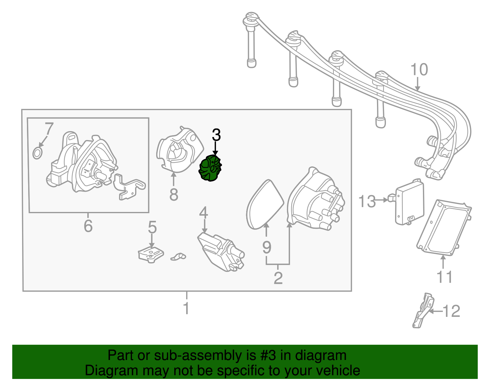 OEM 1992-2002 Honda Rotor 30103-P08-003 | Honda Automotive Parts