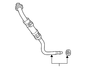 2011-2017 Chevrolet Engine Oil Coolant Inlet Hose Assembly 92263780 ...