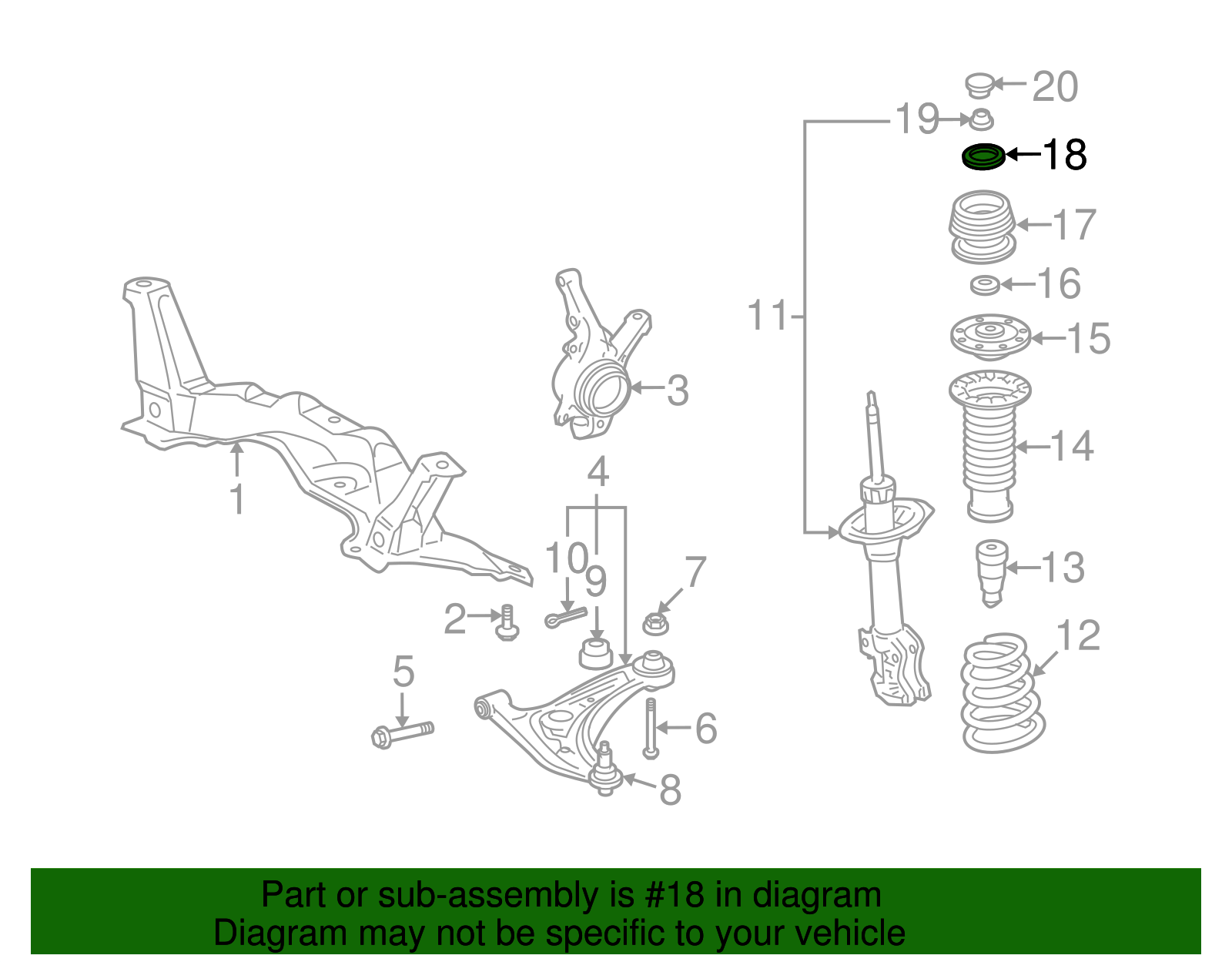 48682-52040 - Support Ring - 2007-2019 Toyota | Lithia Toyota Parts