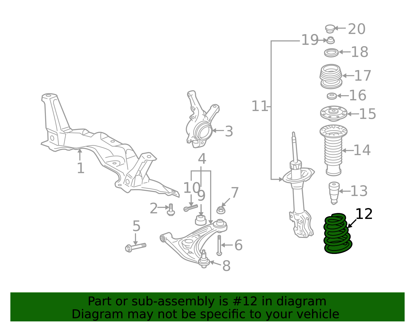 2007-2008 Toyota Yaris Coil Spring 48131-52B02 | MotorMotor