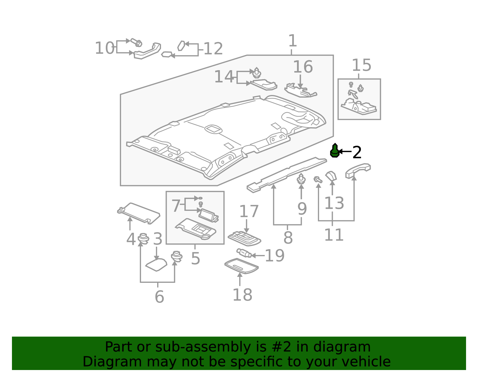 90671-S0D-003ZA - Headliner Clip 2007-2008 Honda Fit | Honda Parts Online