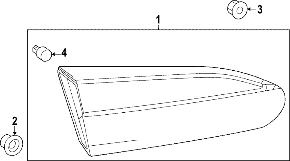 81590-0A160 - Backup Lamp 2022-2024 Toyota Corolla Cross | Bam ...