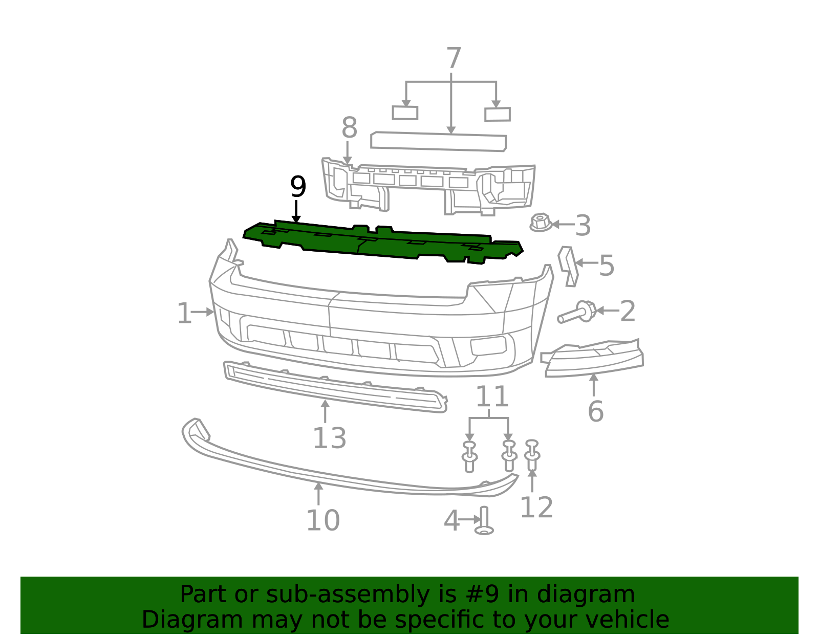2009-2012 Mopar Front Bumper Reinforcement 68031521AC | Mopar Parts Canada