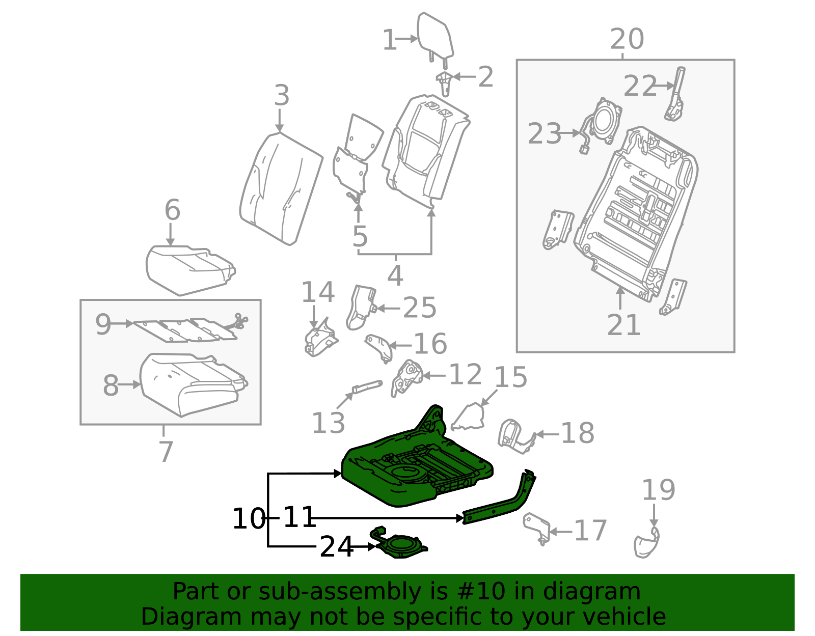 Seat Frame - Structure and Safety OEM Certified | AutoNation Parts