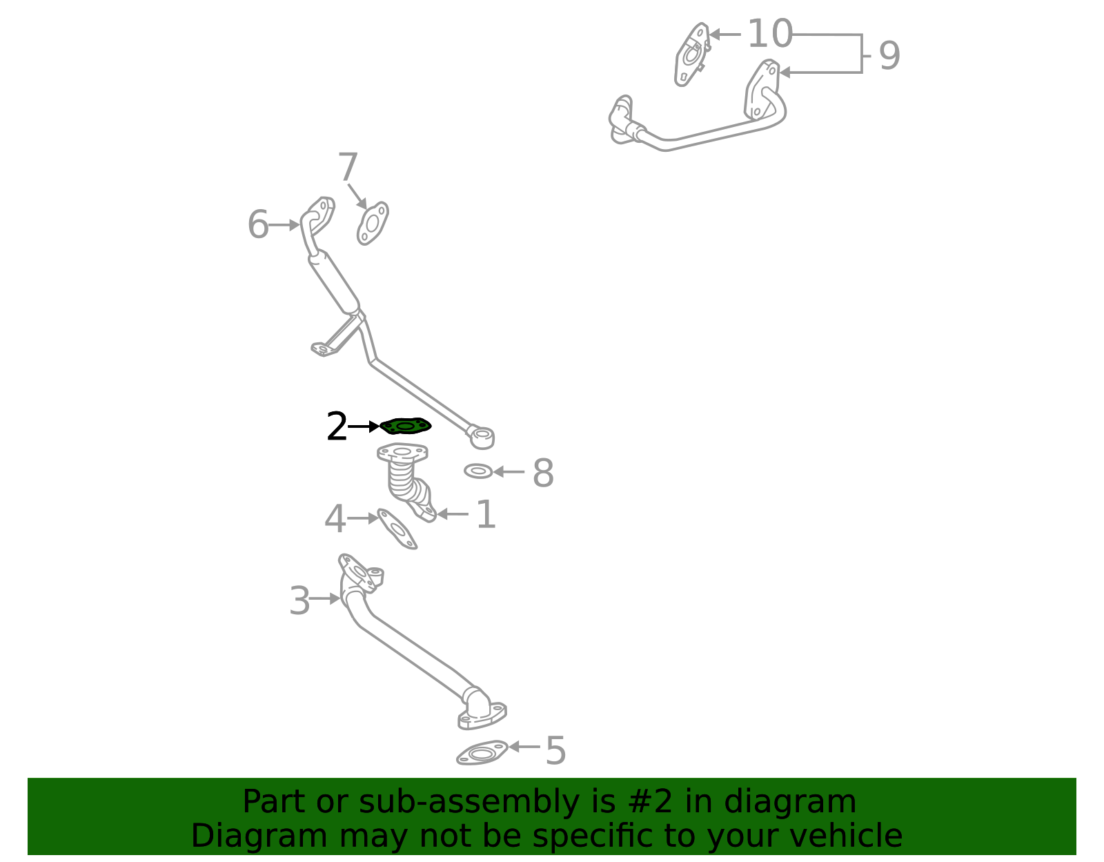 2020-2025 GM Turbocharger Oil Return Pipe Gasket 12737099 | GM Parts Center