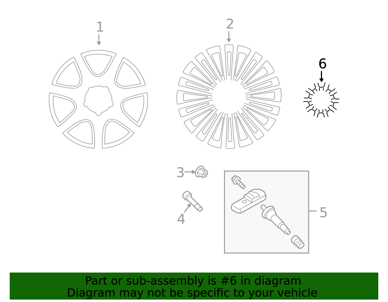 52960-J6100 - Center Cap 2019-2020 Kia K900 | Kia.Parts Store