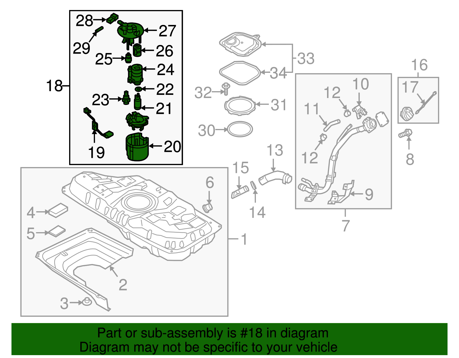 31120-G3550 - 2018-2020 Hyundai Elantra GT - Fuel Pump | Conicelli Hyundai