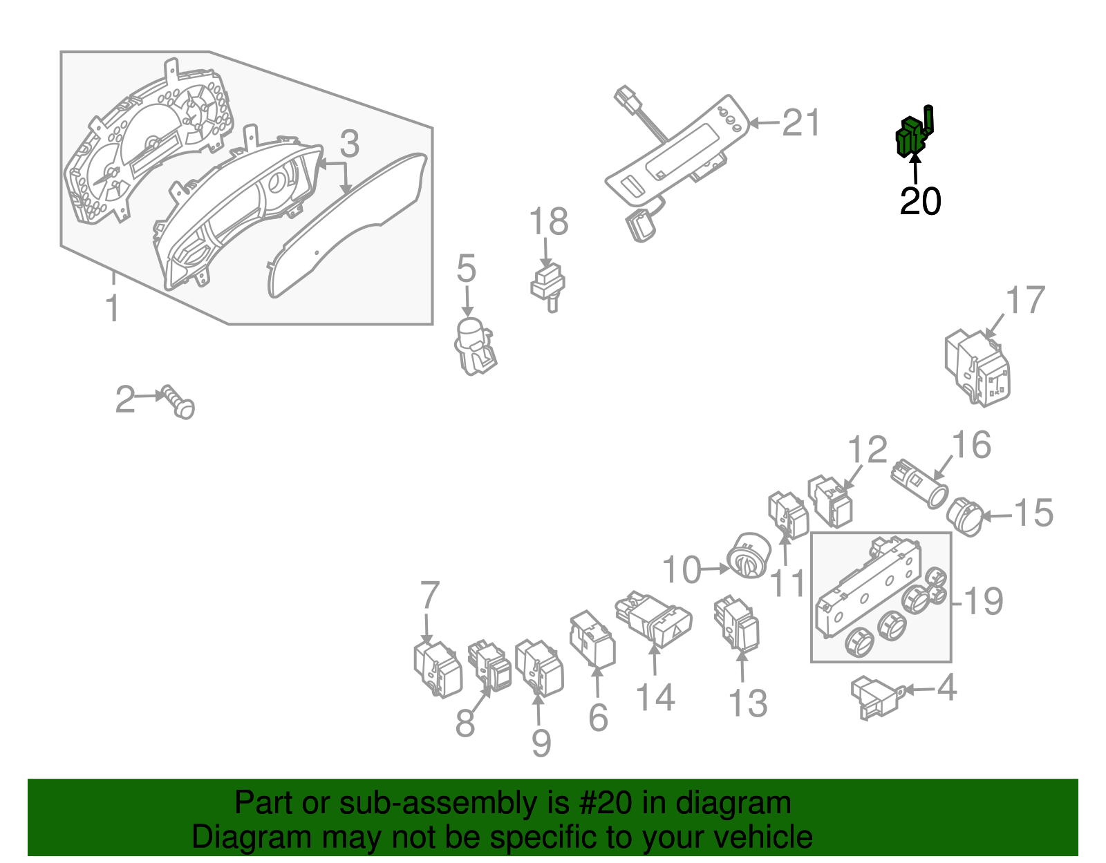 27720-9CH0A - In-Car Sensor - 2004-2025 Nissan | Nissan OEM Parts Direct