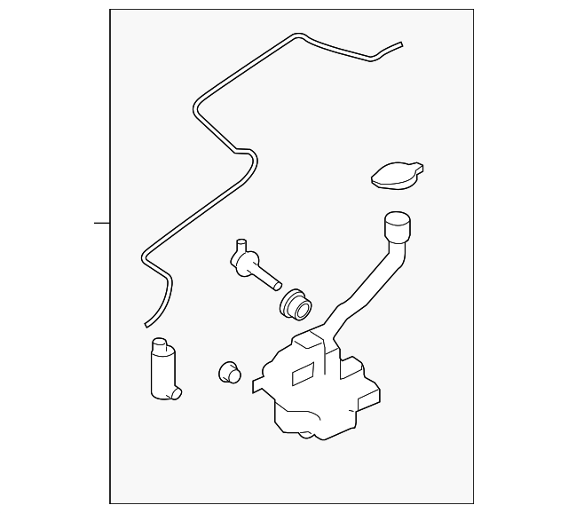 DA8Z-17618-B - Washer Fluid Reservoir Big 3 Auto Parts