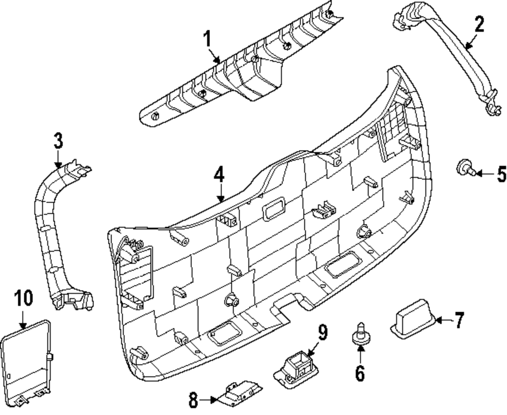 90900-6TA0A - 2022-2024 Nissan Pathfinder - Upper Gate Trim | Anicra ...