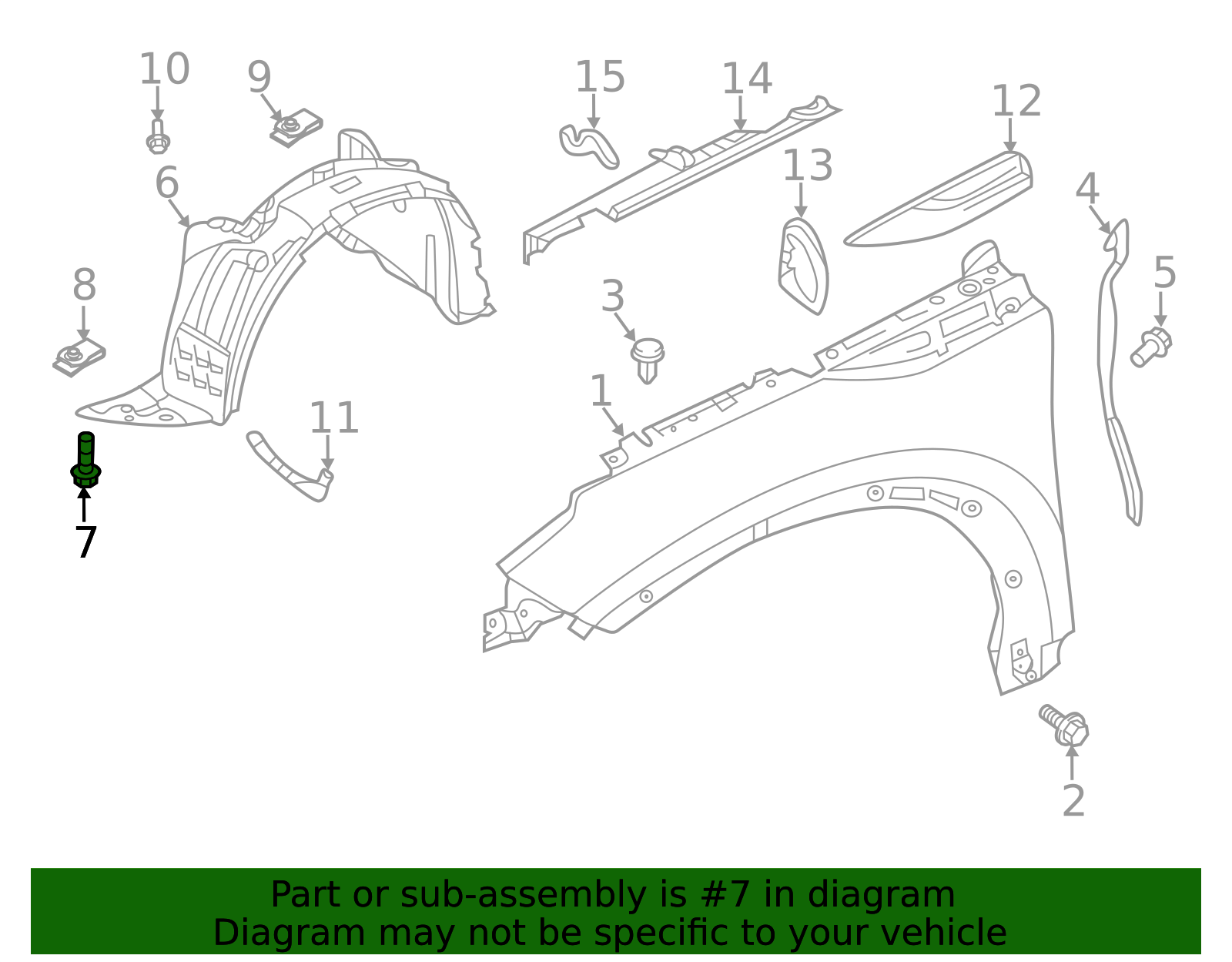 01121N6041 - Fender Liner Bolt 2011-2025 INFINITI | Infiniti of Orland Park