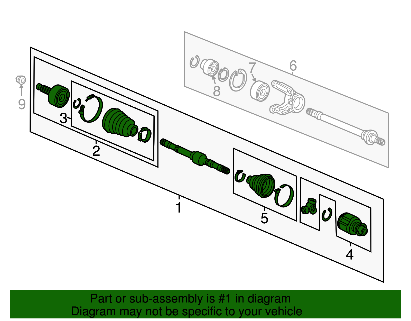 44306-T2A-A21 - Axle Assembly 2015-2017 Honda Accord | Honda Parts Online