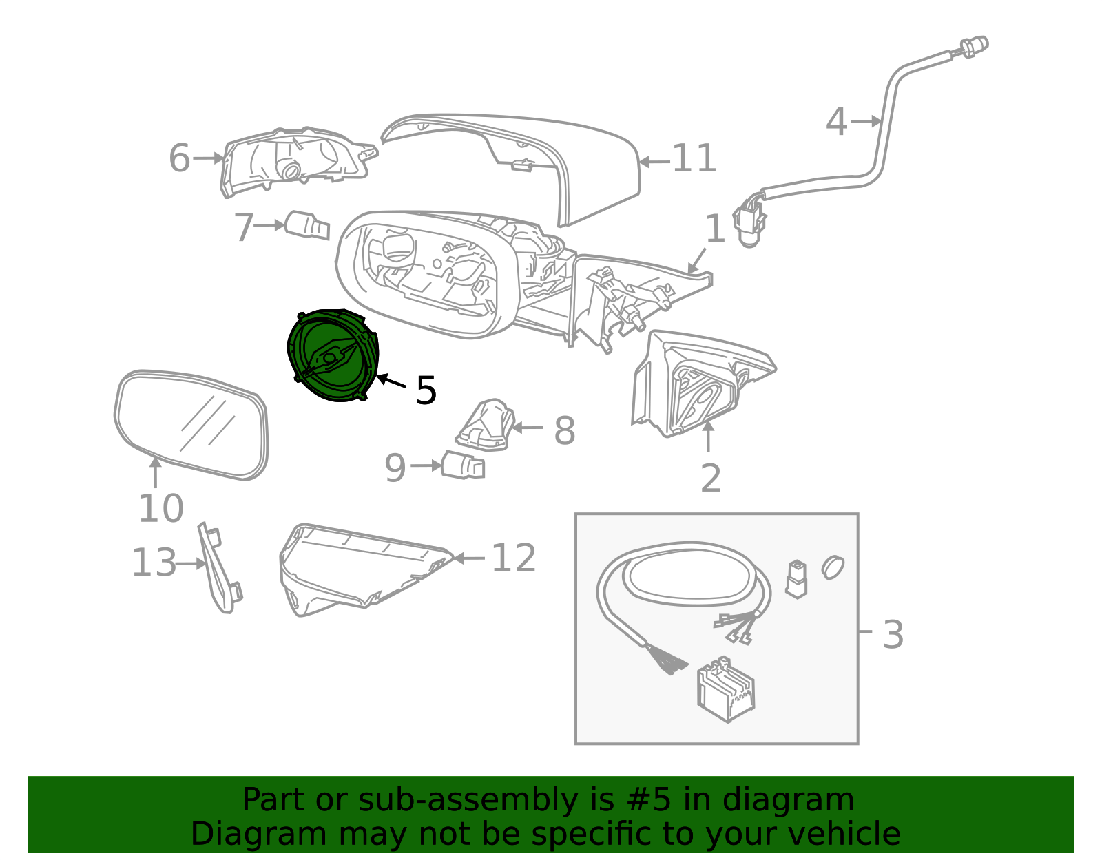 30716489 - Mirror Motor - 2007-2013 Volvo | Volvo OEM Parts Direct