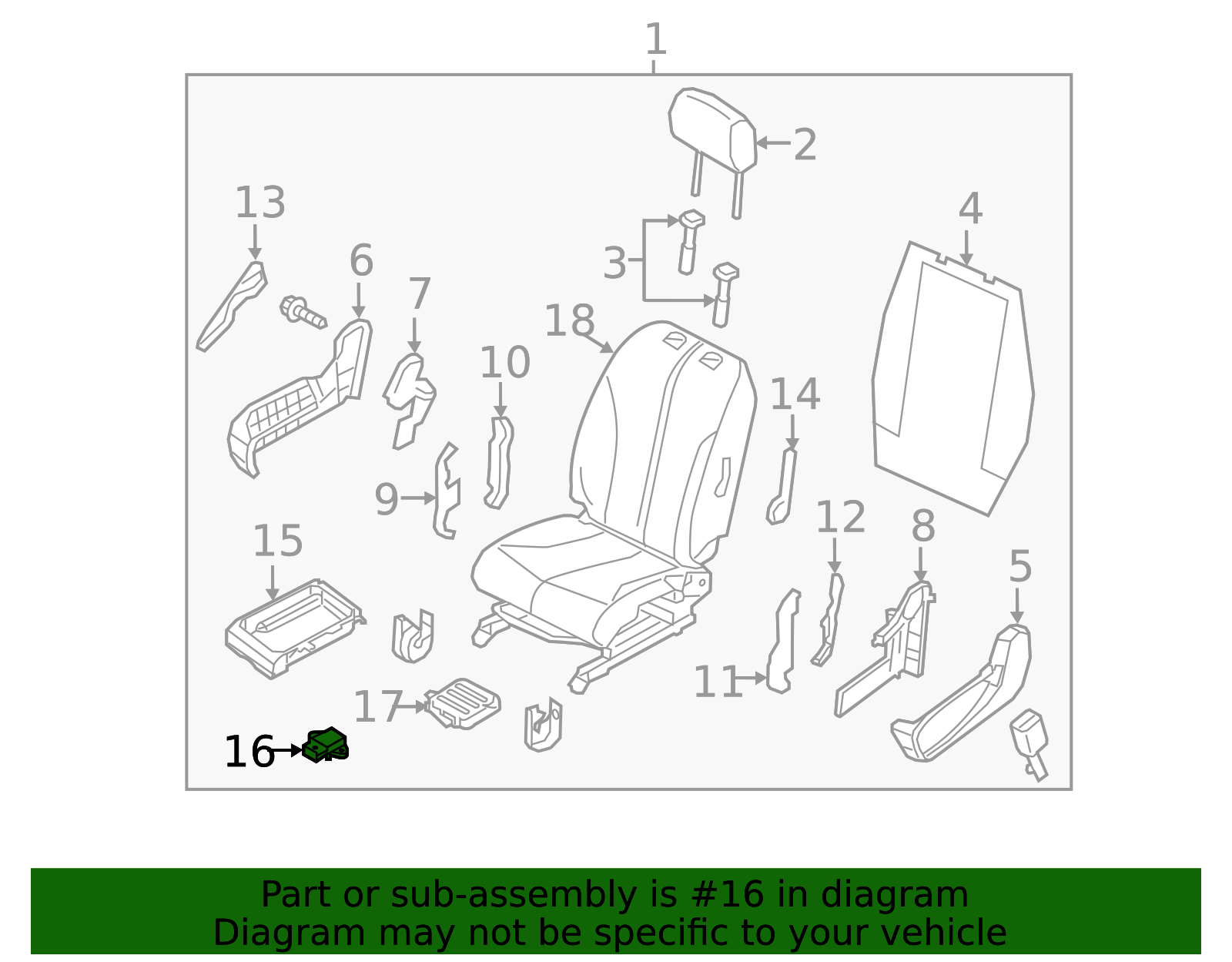 2015-2018 Chevrolet City Express Airbag Front Seat Position Sensor ...