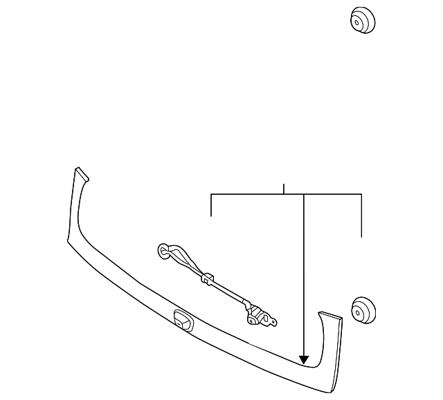 2017-2019 Kia Tail Gate Molding 87310-B2650 | TascaParts.com