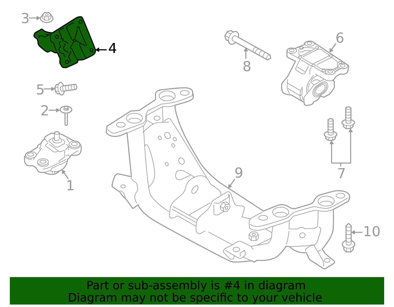 2013-2023 Land Rover Mount Bracket LR033180 | OEM Parts Online