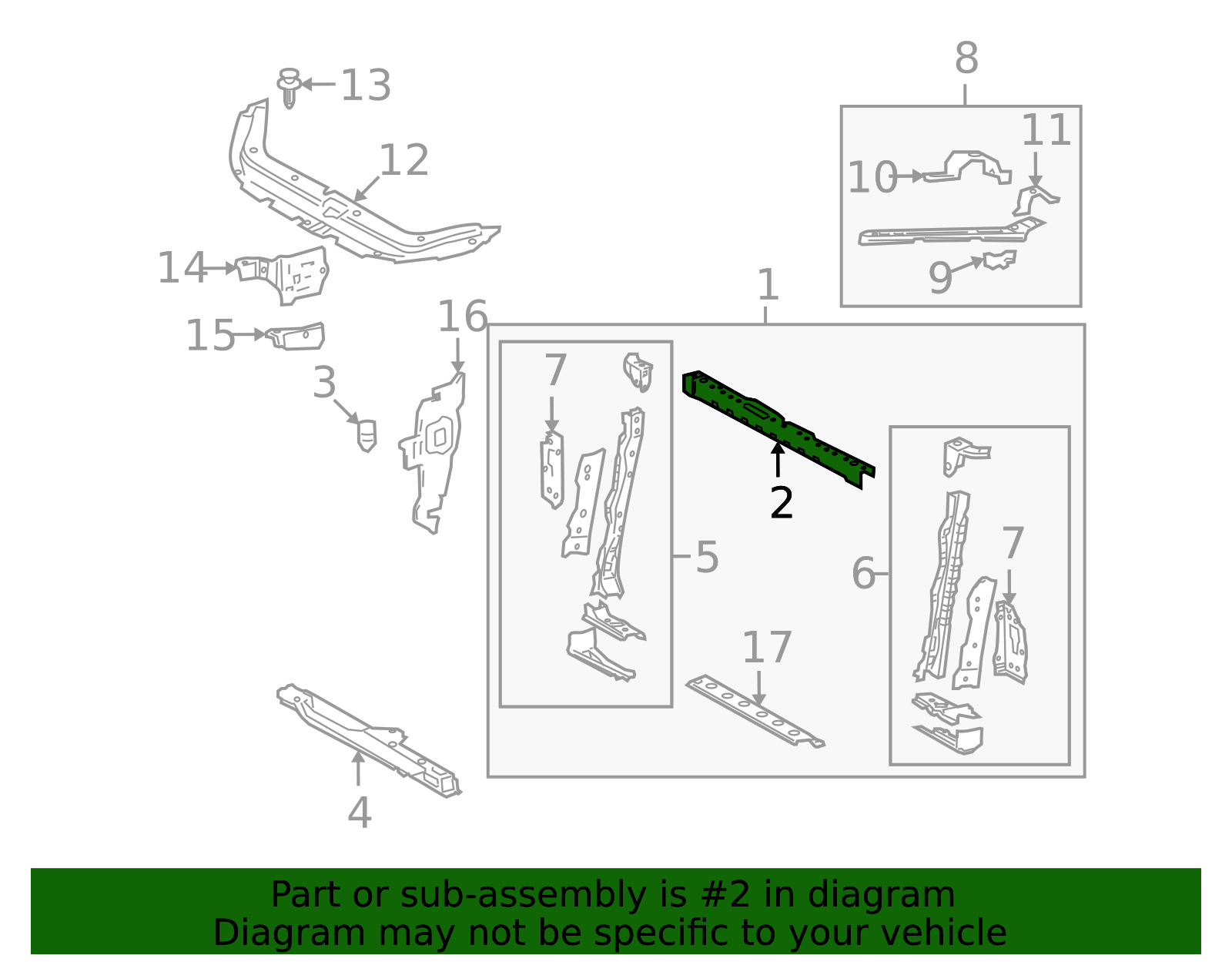 53216-42901 - High-Quality Radiator Support Tie Bar for 2006-2012 ...
