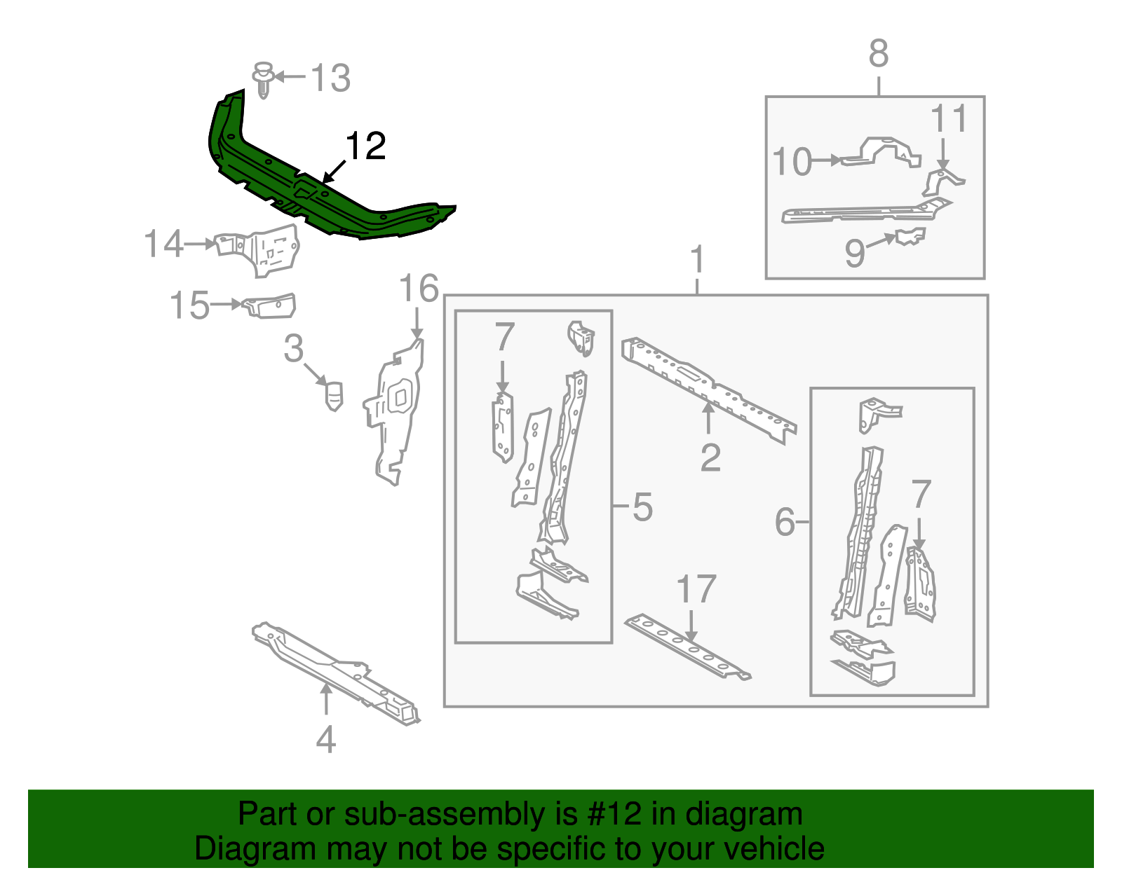 2006-2012 Toyota RAV4 Sight Shield 53289-0R020 | Toyota Parts Center