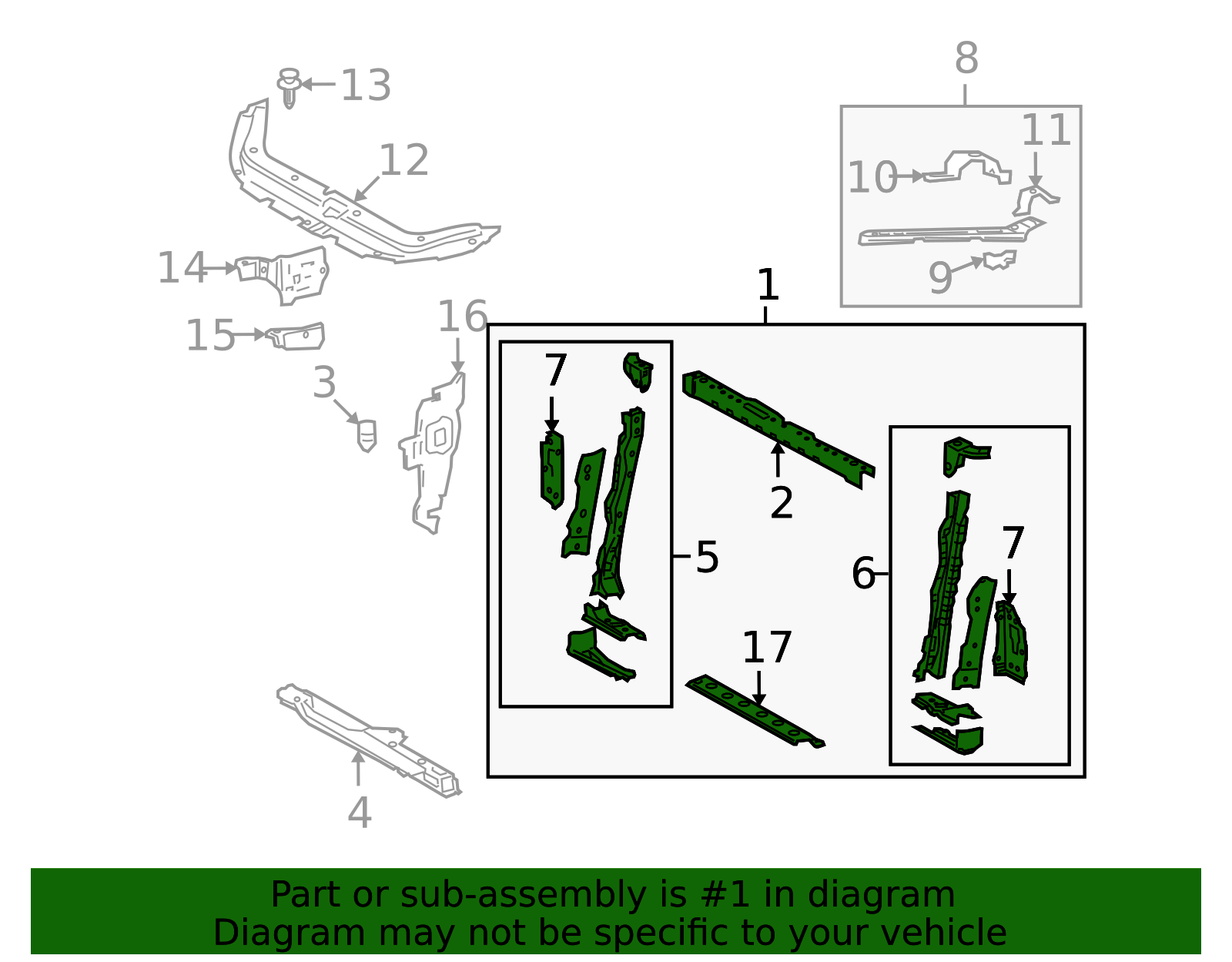 2006-2012 Toyota RAV4 Radiator Support Panel 53205-0R010 | Toyota Parts ...