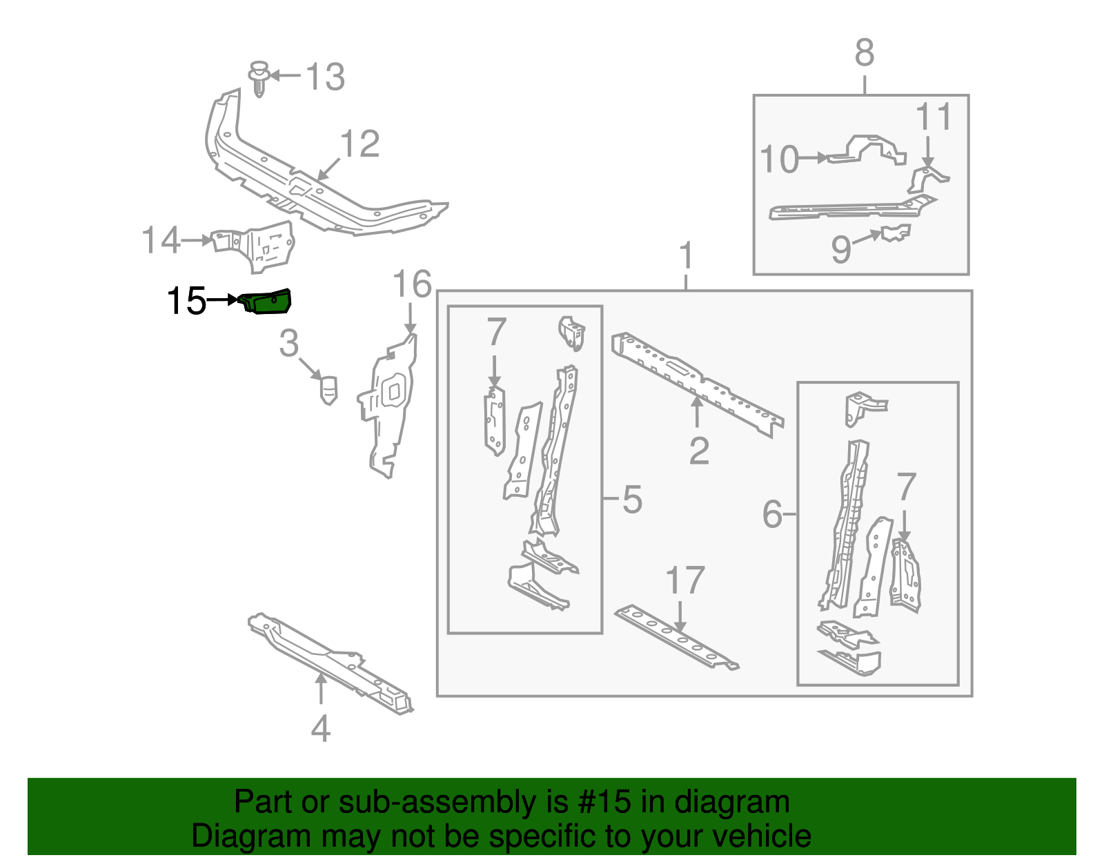 2006-2012 Toyota RAV4 Headlamp Bracket 53271-0R010 | Toyota Parts Center