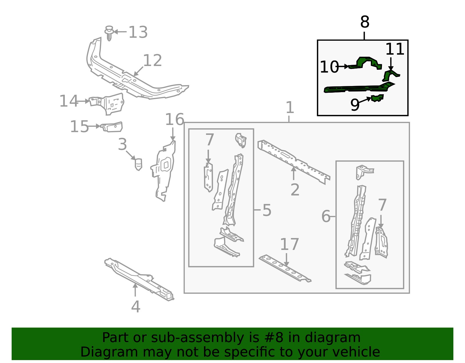 53203-42011 - High-Quality Radiator Support Bracket for 2006-2012 ...
