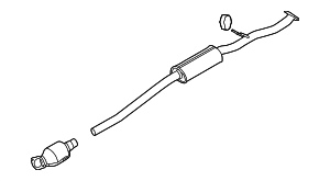 Hyundai - 28600-CW380 - Center Muffler - 2022-2024 Hyundai Tucson | OEM ...