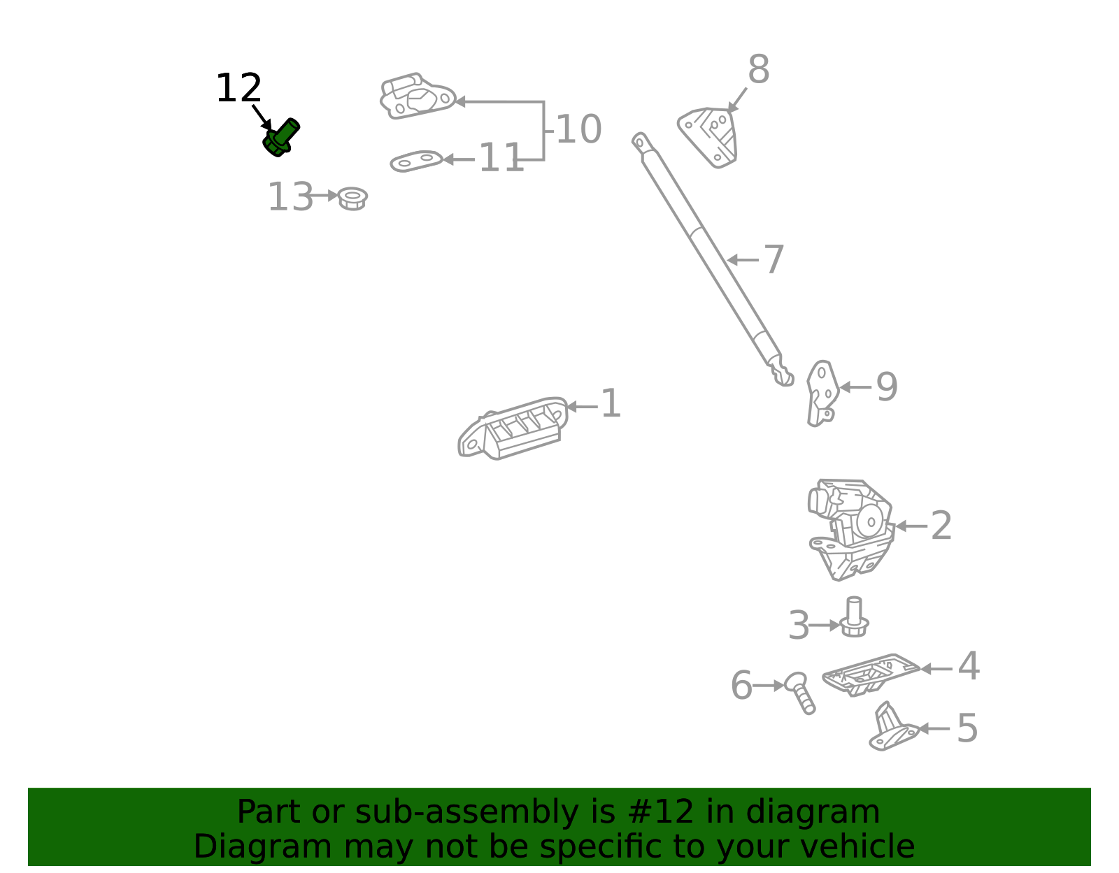 2018-2024 Toyota Hinge Bolt 90080-10400 | Toyota Parts Center