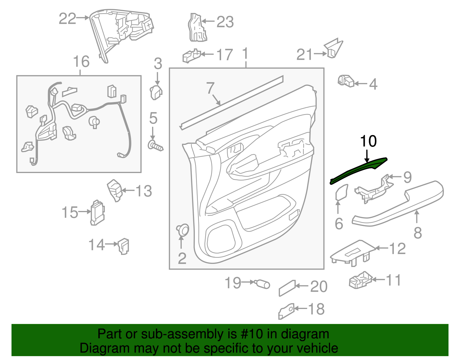 2021-2025 Honda Ridgeline | Trim Molding | 83503-T6Z-A01ZD | Honda OEM Discount Parts