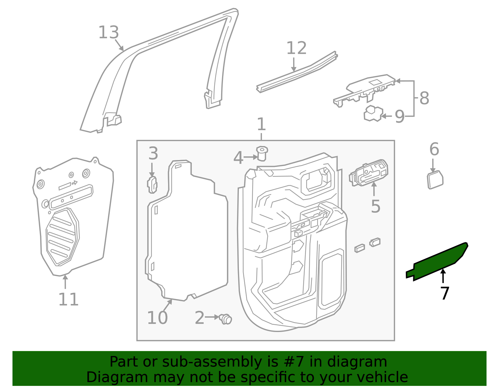 2019-2022 GM Door Applique 84588213 | Shop Matick Buick GMC