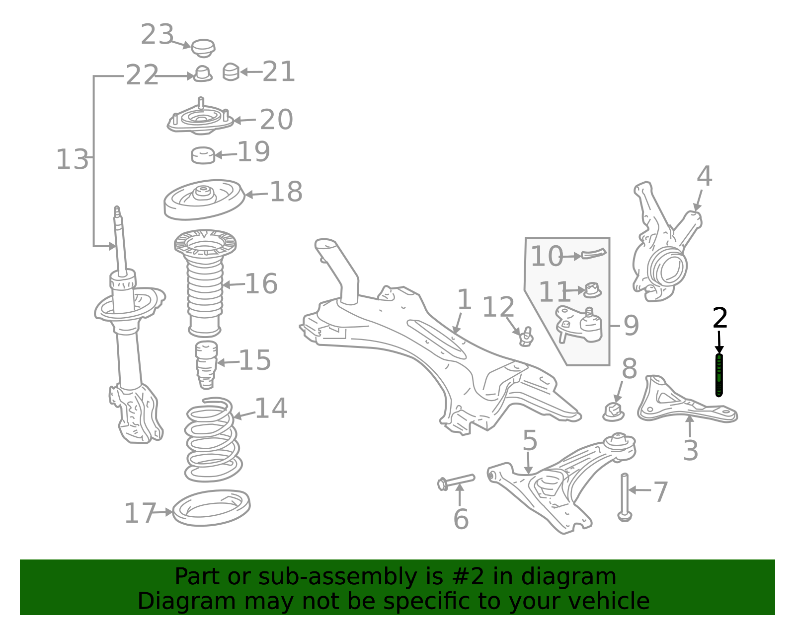 2005-2010 Scion tC 2005-2010 Scion tC - Engine Cradle Stud 90951-01002 ...