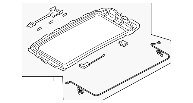 2018-2023 Volkswagen Sunroof Frame 3CN-877-049 | QuirkParts