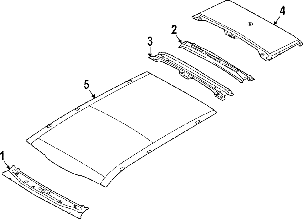 2023-2025 Kia Sportage Windshield Header 67121-DW060 | KIA Parts Zone