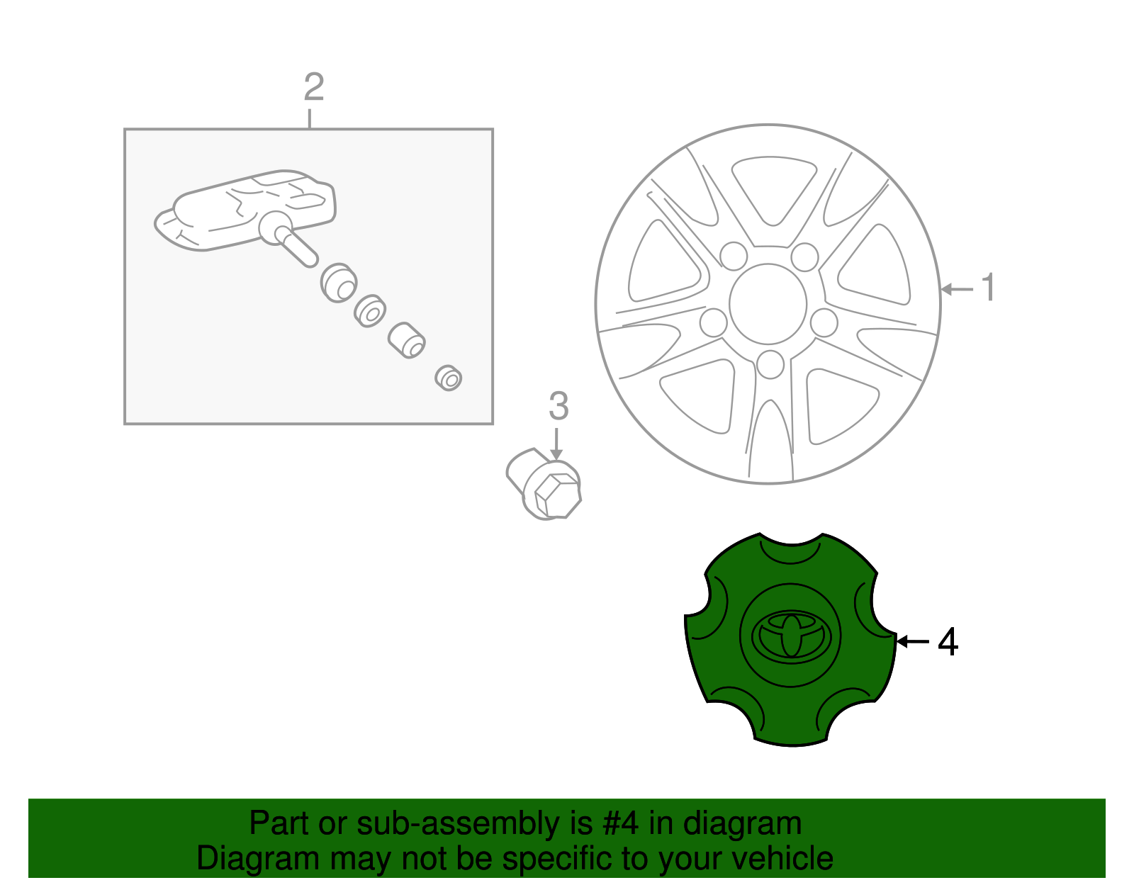 4260B-60030 - Wheel Cap 2008-2011 Toyota Land Cruiser | Ed Martin ...