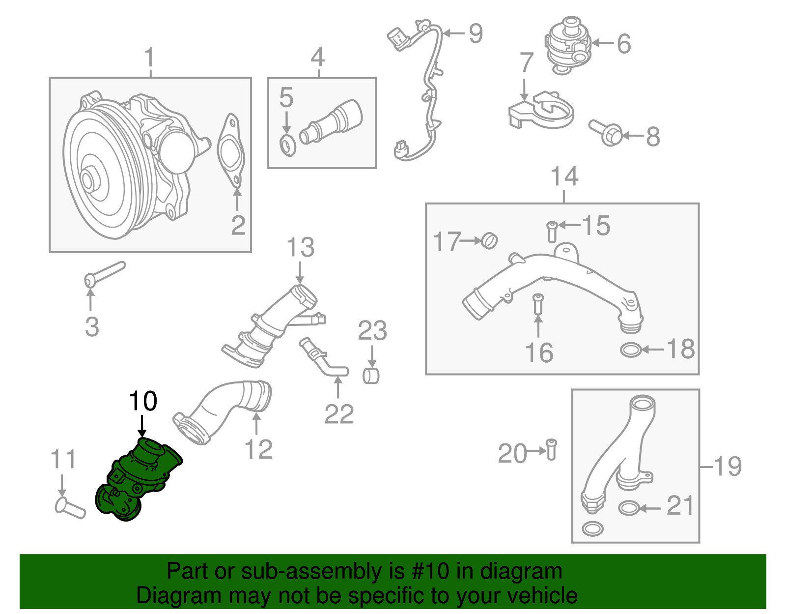Genuine OEM Thermostat Unit Part# LR117568 Fits 2015-2020 Land Rover ...