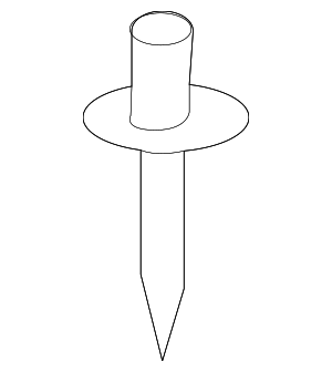 Genuine Toyota Fuel Door Rivet part# 90269-06017 for 2000-2025 Toyota ...