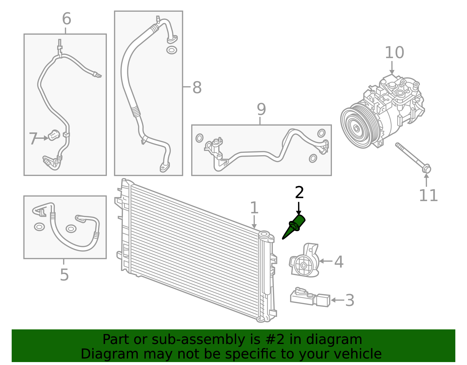 27722-5DA0A - Ambient Air Temperature Sensor 2017-2019 INFINITI QX30 ...