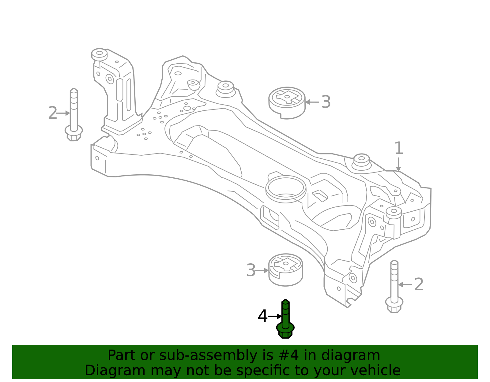 2015-2025 Volkswagen Bushing Kit Bolt N-912-010-01 | OEM Parts Online
