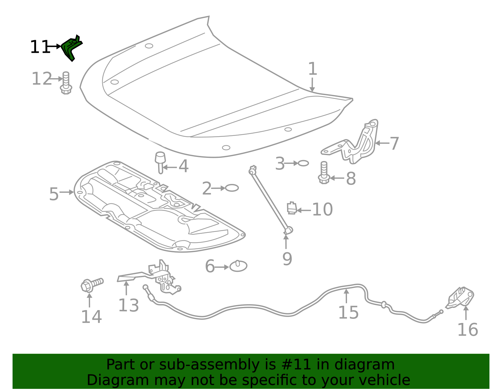 53336-0R010 - 2019-2024 Toyota - Support Rod Bracket | Nucar Toyota of ...