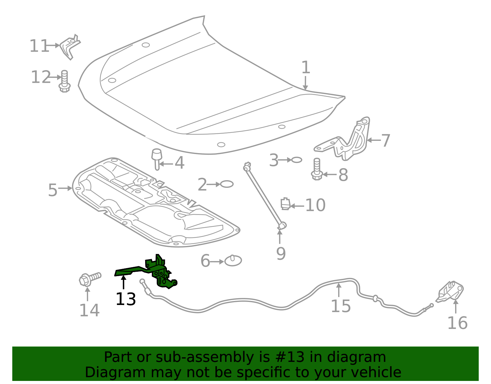 2019-2025 Toyota Latch Assembly 53510-0R050 | OEM Parts Online