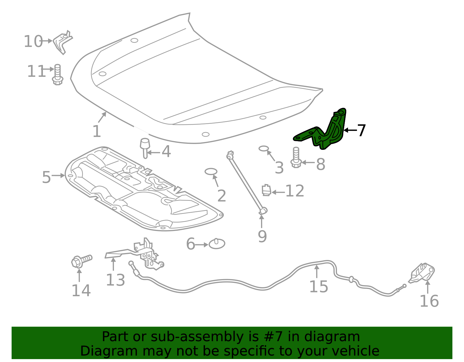 53410-0R080 - 2019-2024 Toyota - Hinge Assembly | Toyota Parts Delivered