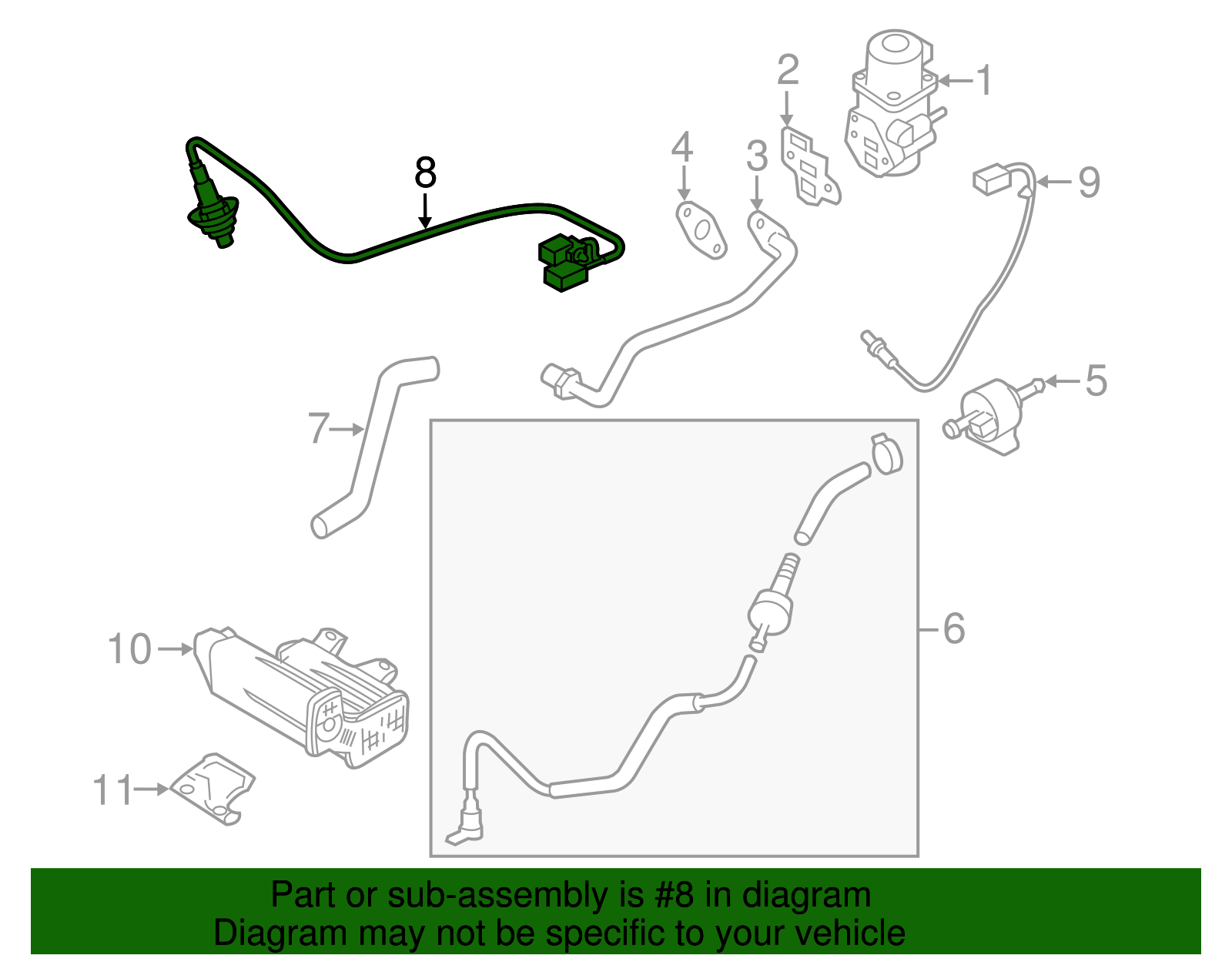 2010-2013 Mazda 3 Oxygen Sensor L3CE-18-8G1 | Mazda Parts Deals