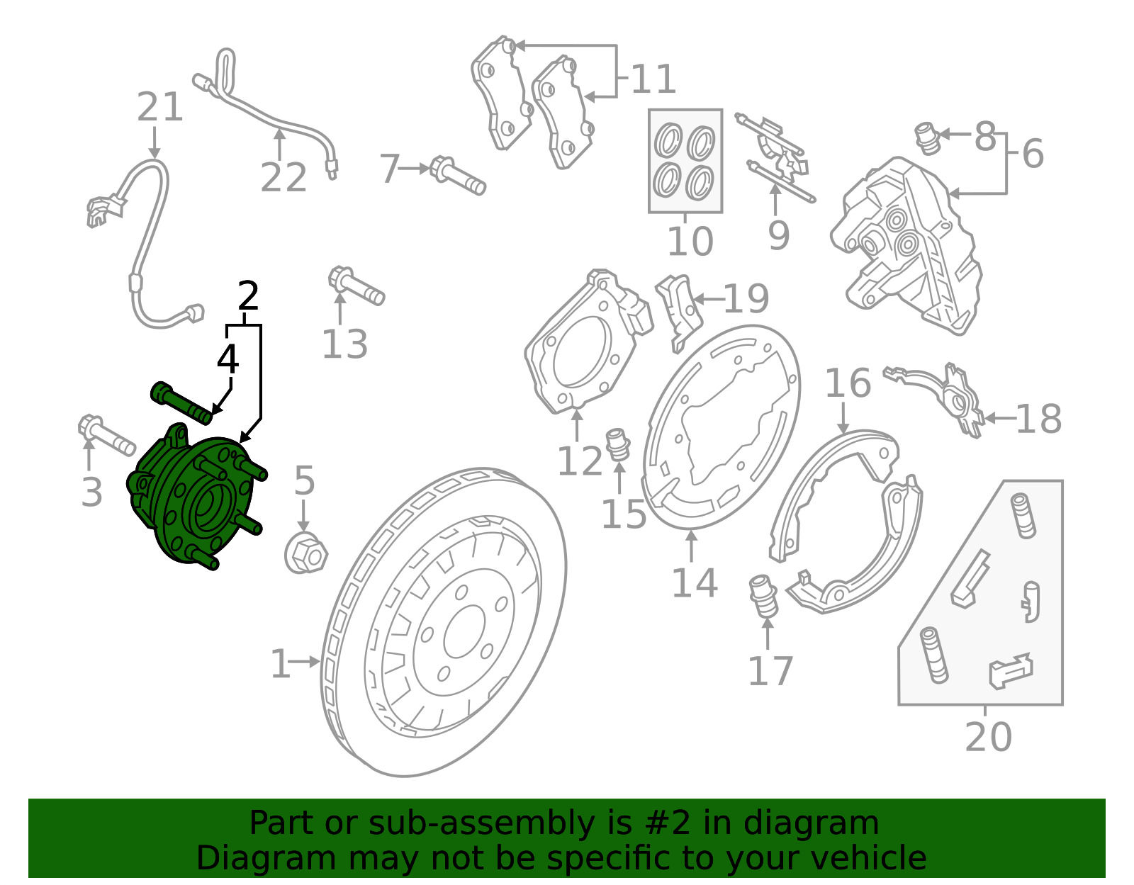 2015-2022 Ford Wheel Bearing And Hub Assembly FR3Z-1104-E | Varsity Ford