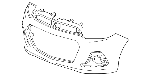 2016-2018 Chevrolet Spark Front Bumper Cover 42457733 GM ...