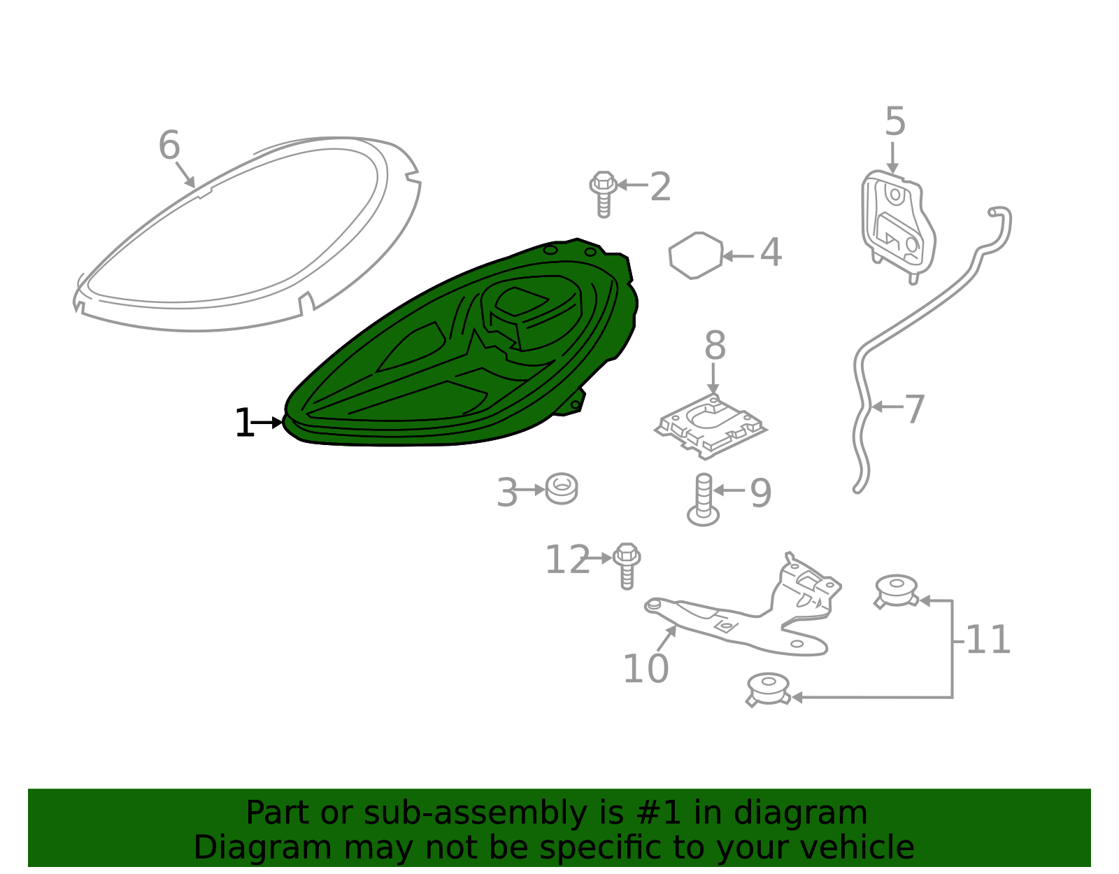 2019-2021 Porsche Macan Headlamp Assembly 95B-941-080-BN | Parts