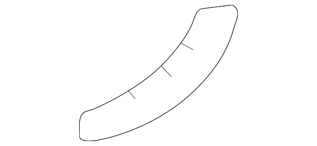 Genuine Toyota Quarter Panel Protector part# 58742-12140 for 2005-2008 ...