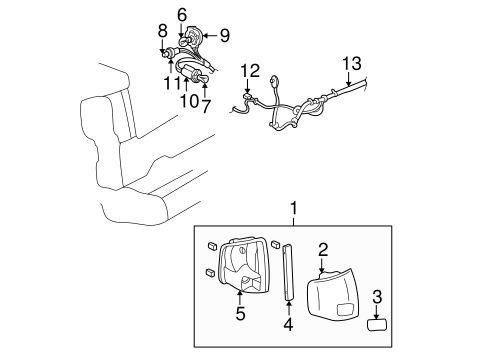 Combination Tail Lamps for 2020 Chevrolet Malibu | GMPartsDirect.com