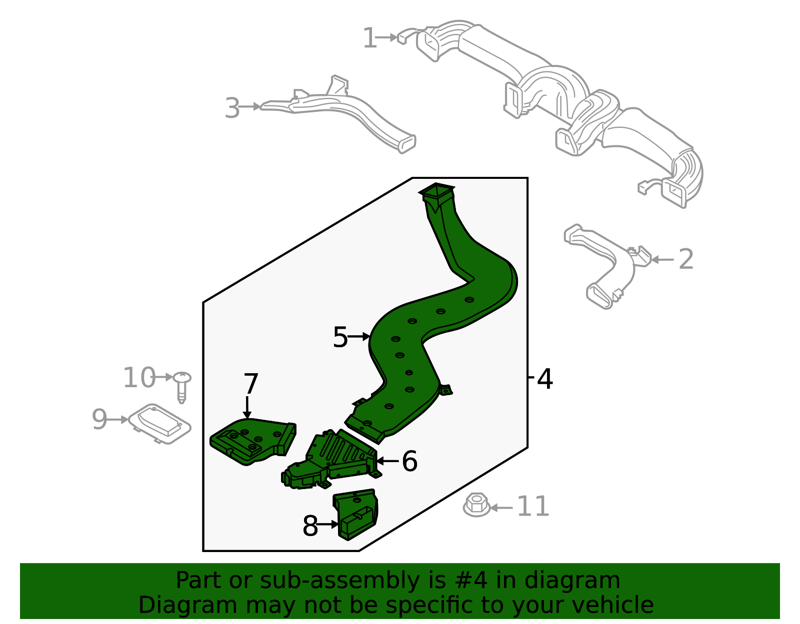 2022-2024 Hyundai Ioniq 5 Floor Duct 97360-GI010 | MotorMotor