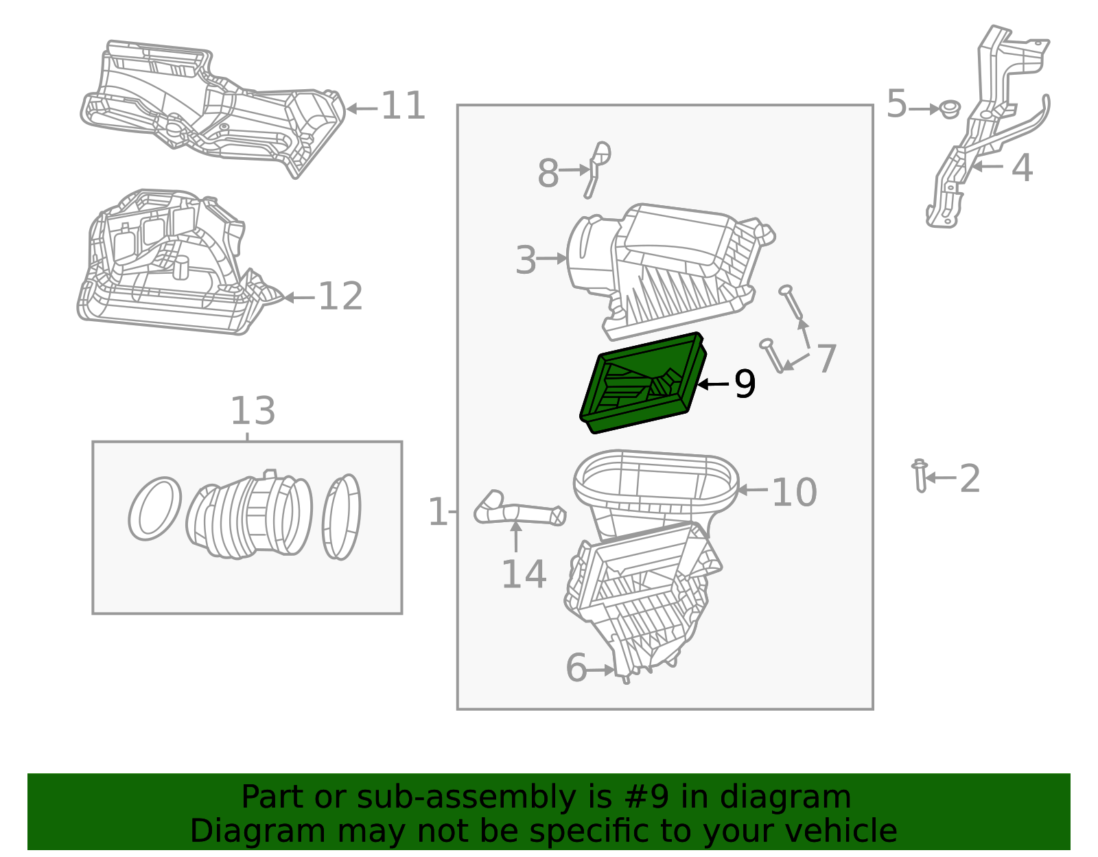 2021-2025 Jeep Wrangler Air Filter 68501780AB | Mopar Parts Canada