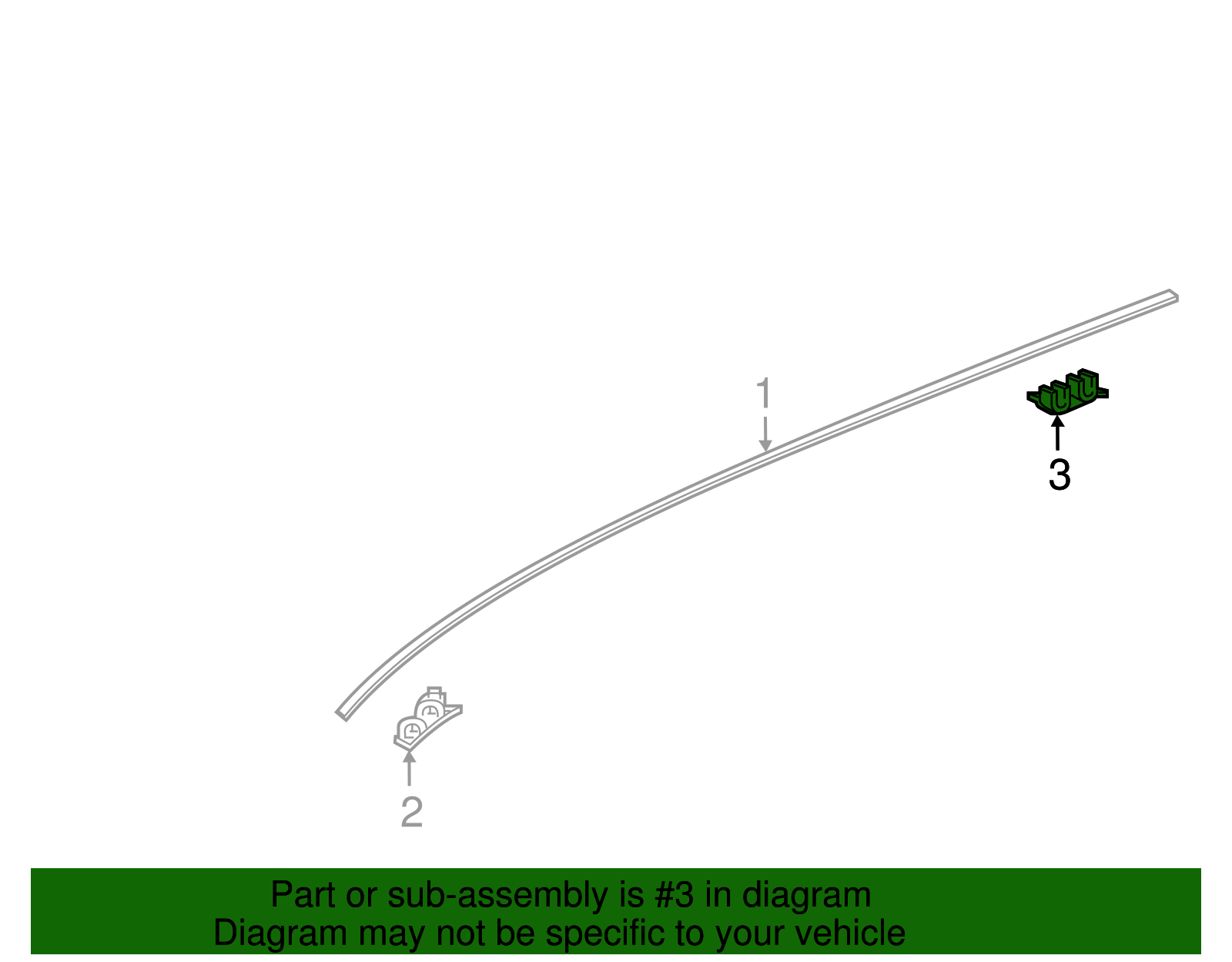 91507-THR-A00 - Roof Molding Clip 2018-2024 Honda Odyssey | Honda Parts ...